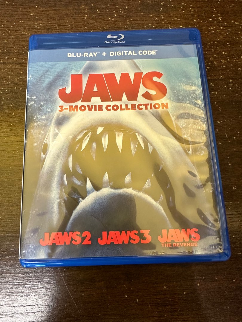 Jaws 3 Movie Collection Blu Ray BD 大白鯊 藍光, 興趣及遊戲, 音樂、樂器 & 配件, 音樂與媒體 - CD 及 DVD - Carousell