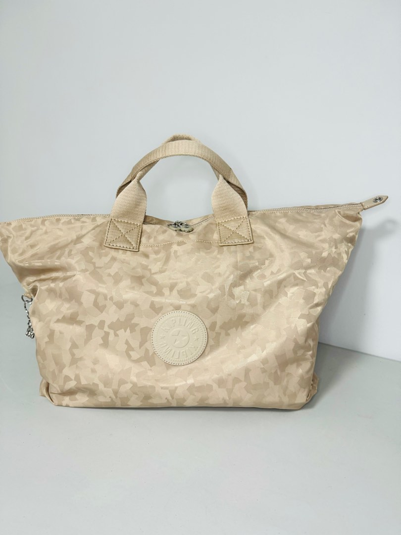 KIPLING Gold Tote Bag L size, Women's Fashion, Bags & Wallets, Tote ...