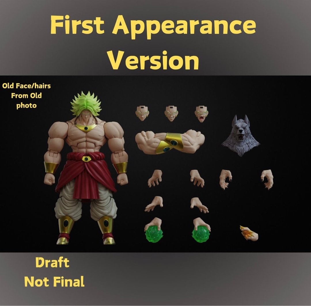 Kong Studios SHF Dragonball Z Legendary Super Saiyan Broly Figure ...