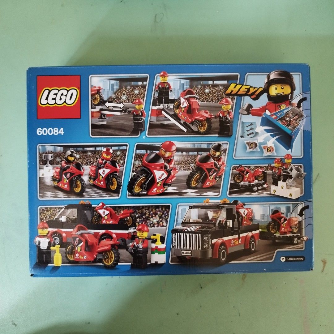 現貨 Lego 60084 Racing Bike Transporter ( City 系列 )注意:不是靚盒, 興趣及遊戲, 玩具 ...