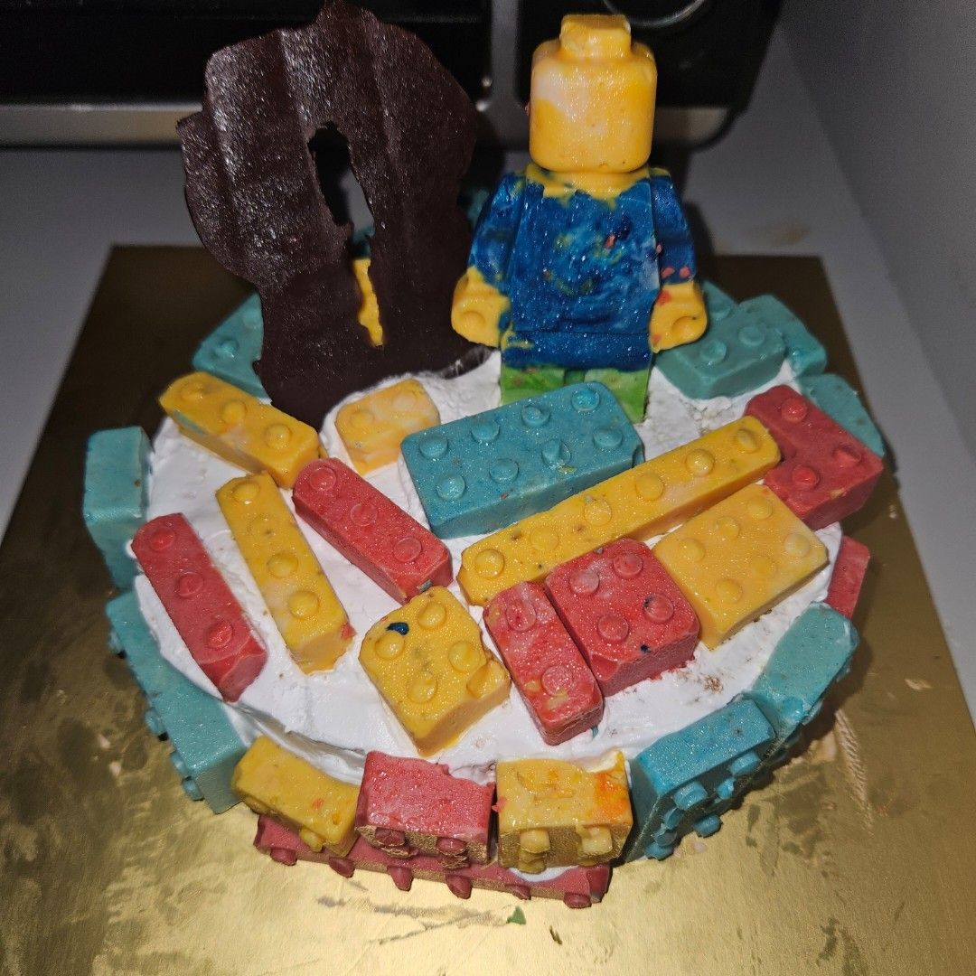 Customised Lego strawberry cake eggless, Food & Drinks, Homemade Bakes ...