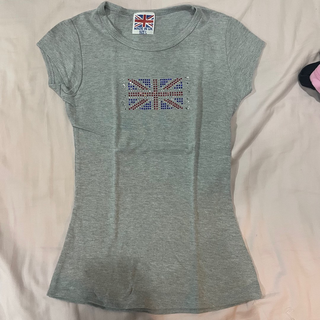 london bedazzled top, Women's Fashion, Tops, Shirts on Carousell