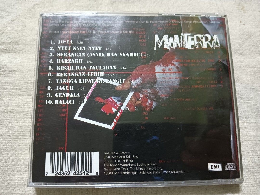 Manterra - 10-1A, Hobbies & Toys, Music & Media, CDs & DVDs on Carousell