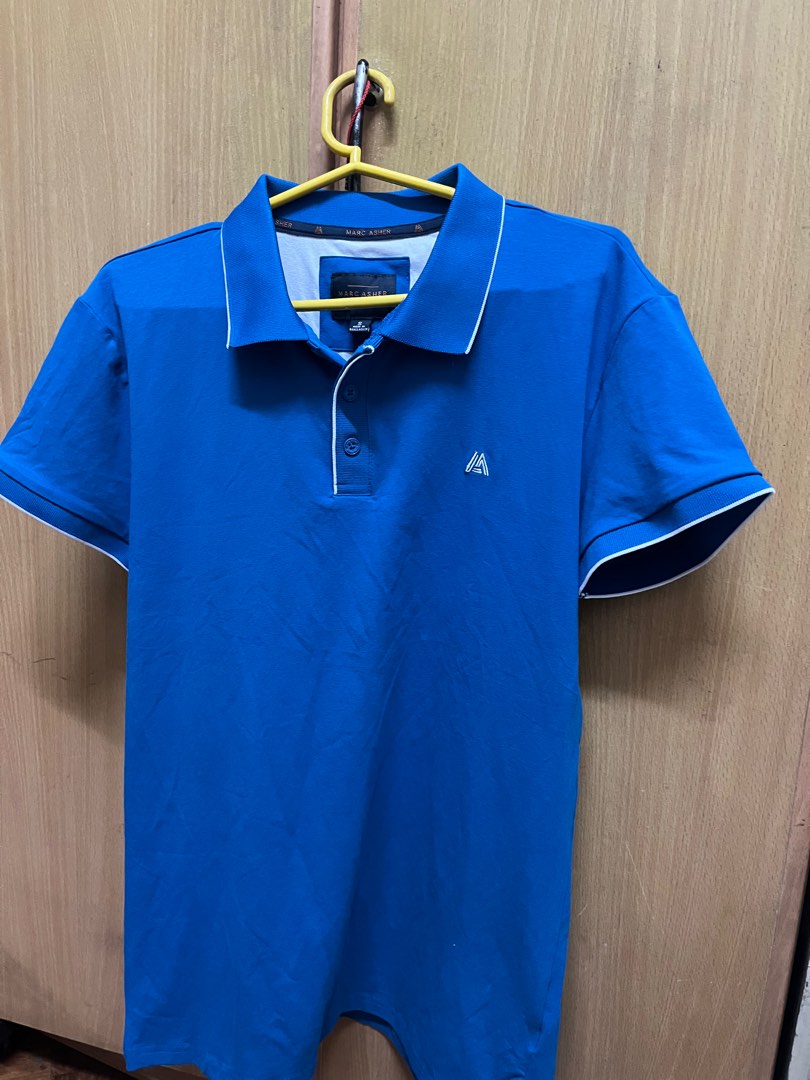 Marc Asher New York Blue Golf Polo, Men's Fashion, Tops & Sets, Tshirts ...