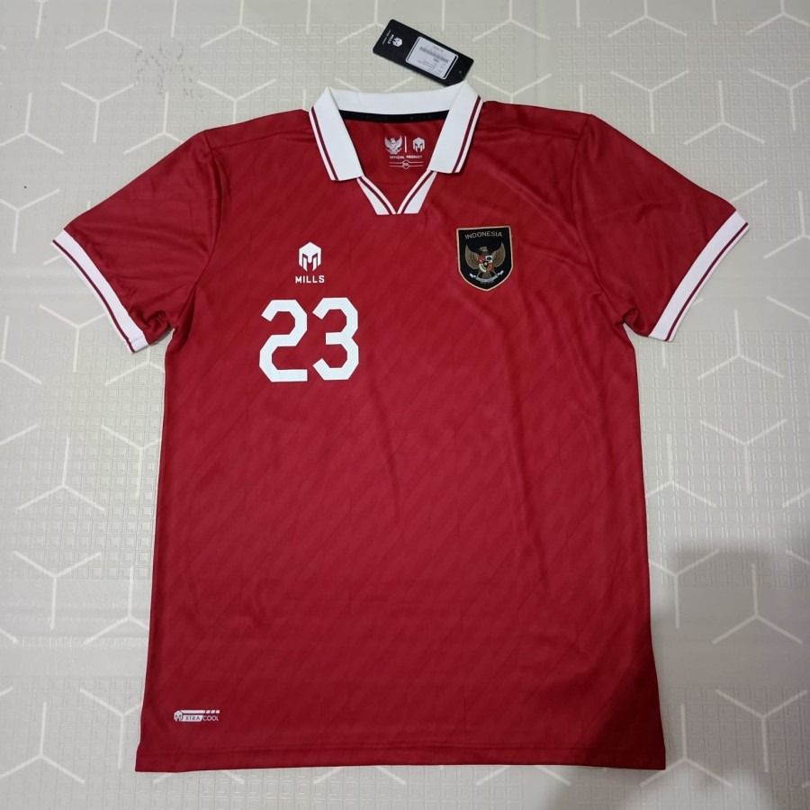 Marc Klok #23 Timnas Indonesia Home Jersey 2022-2024 Original Mills ...
