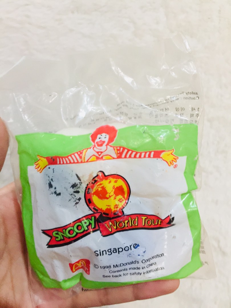 MCDO Snoopy World Tour Singapore, Hobbies & Toys, Toys & Games on Carousell