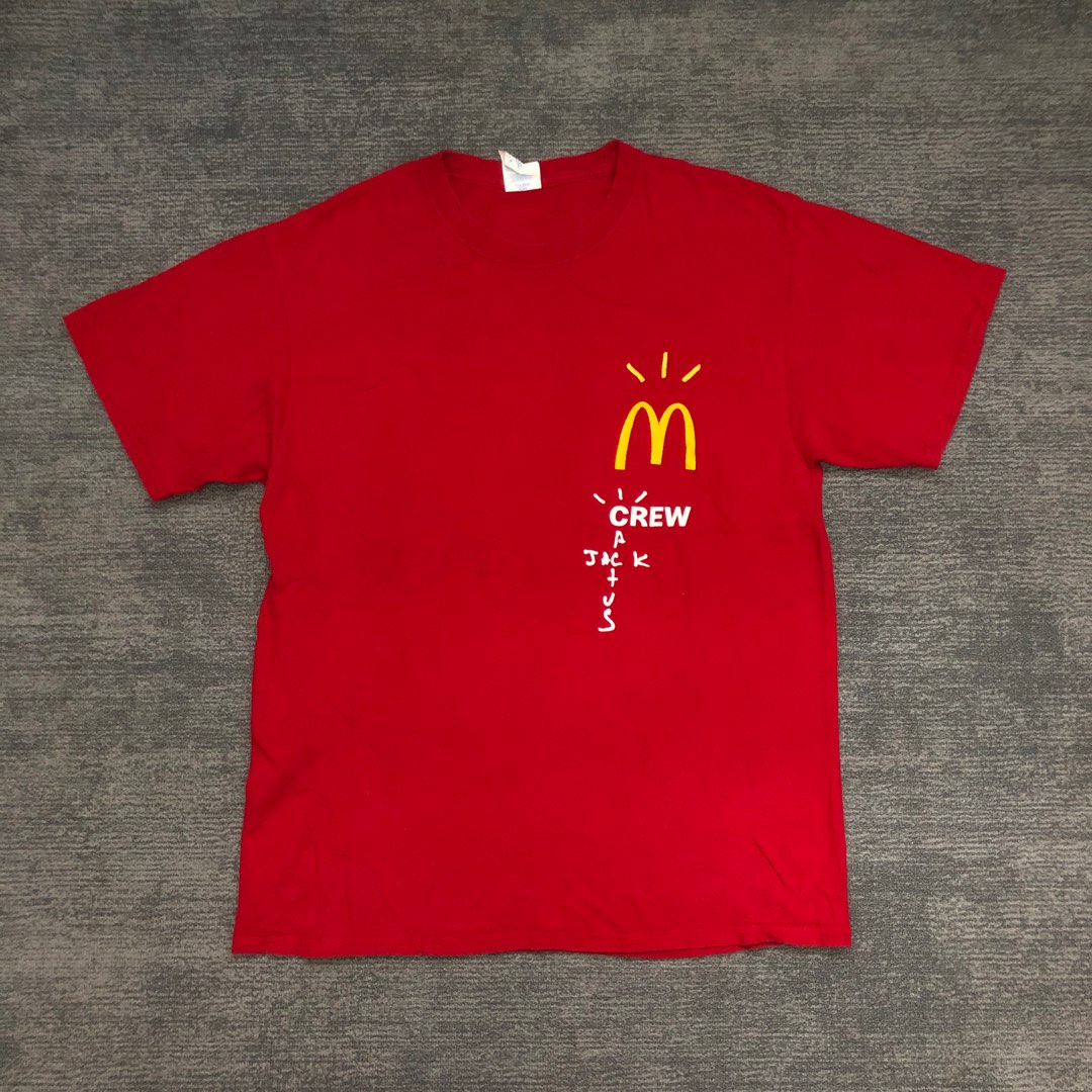 Mcdo x Cactus Jack Travis Scott, Men's Fashion, Tops & Sets, Tshirts ...