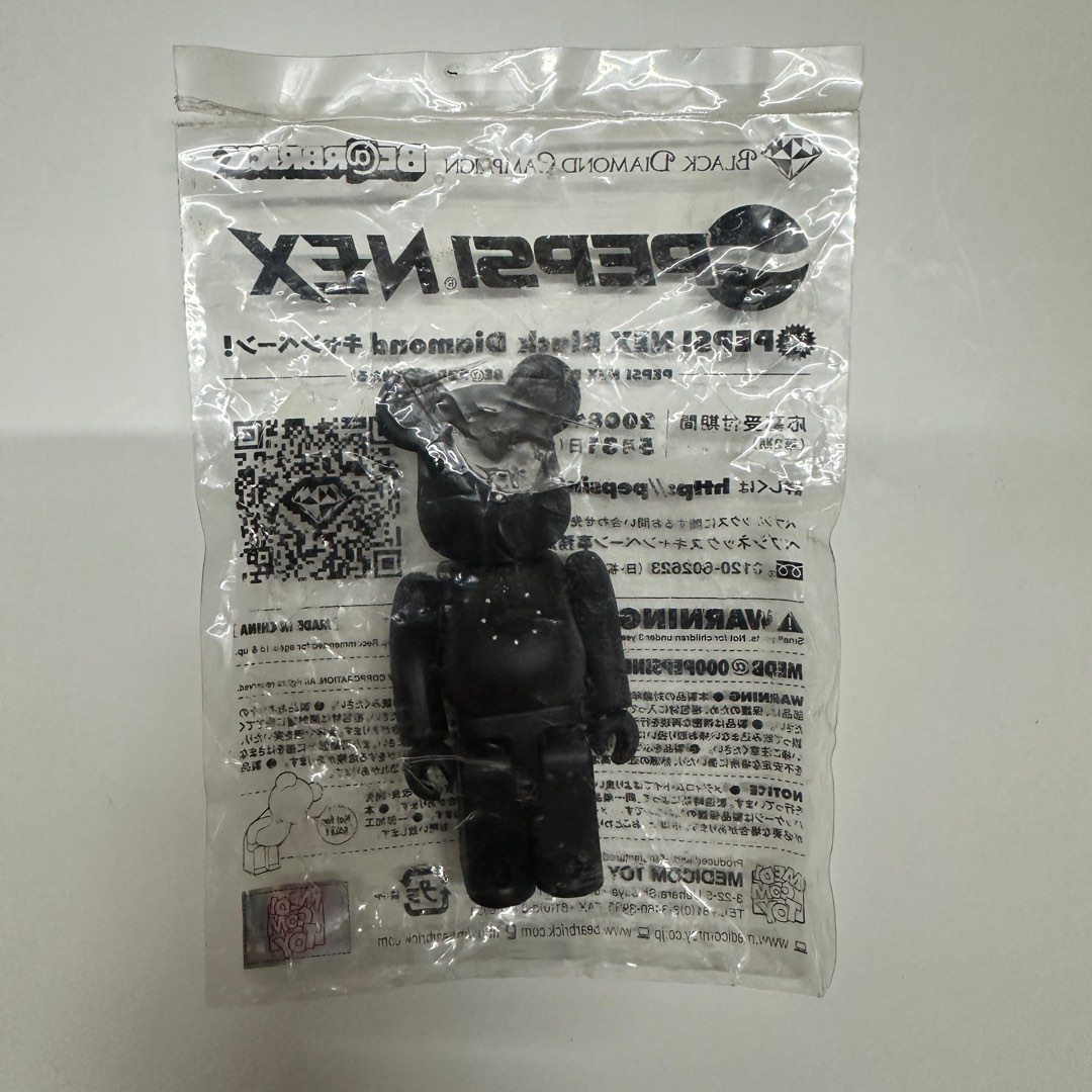 Medicom Toy 2008 PEPSI NEX Black Diamond 100% bearbrick be@rbrick, 興趣及遊戲, 玩具 & 遊戲類 - Carousell