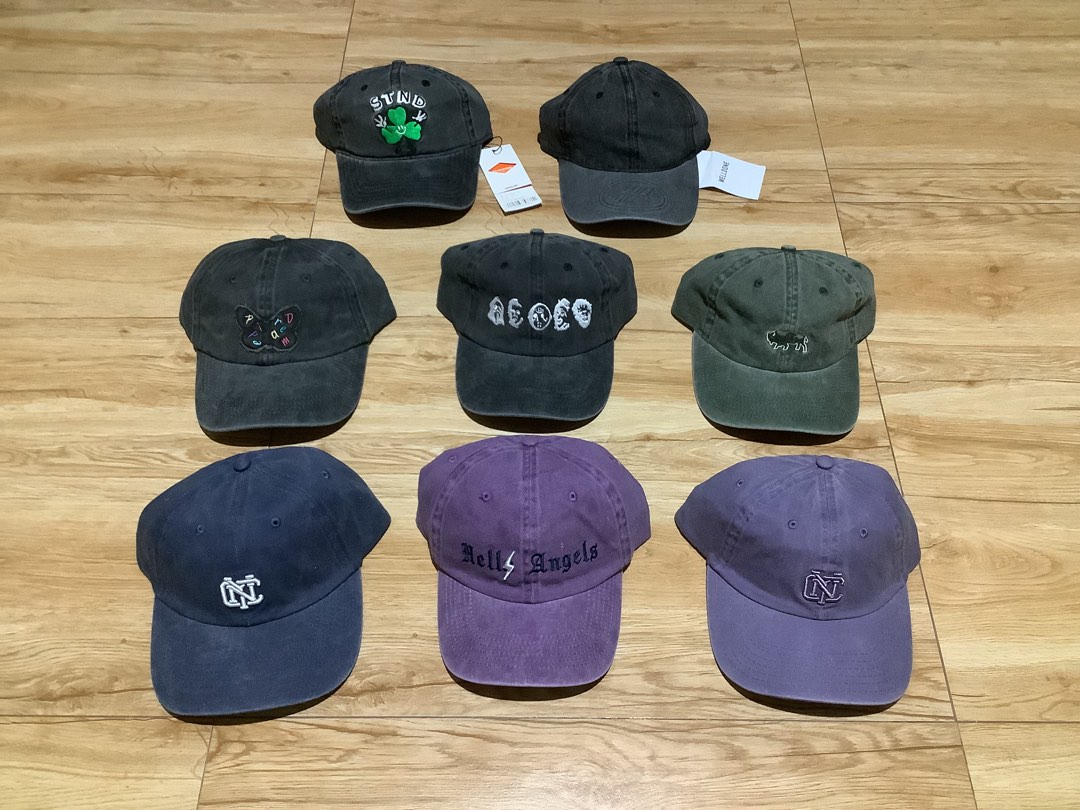 MIXED ACID WASH CAP, Men's Fashion, Watches & Accessories, Caps & Hats ...