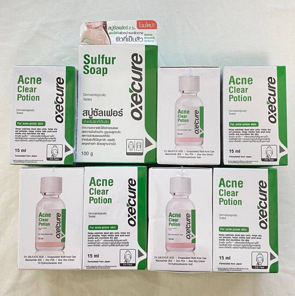 [NEW STOCK] - BNIB Oxecure Acne Clear Potion 15mg & Oxecure Sulfur Acne ...