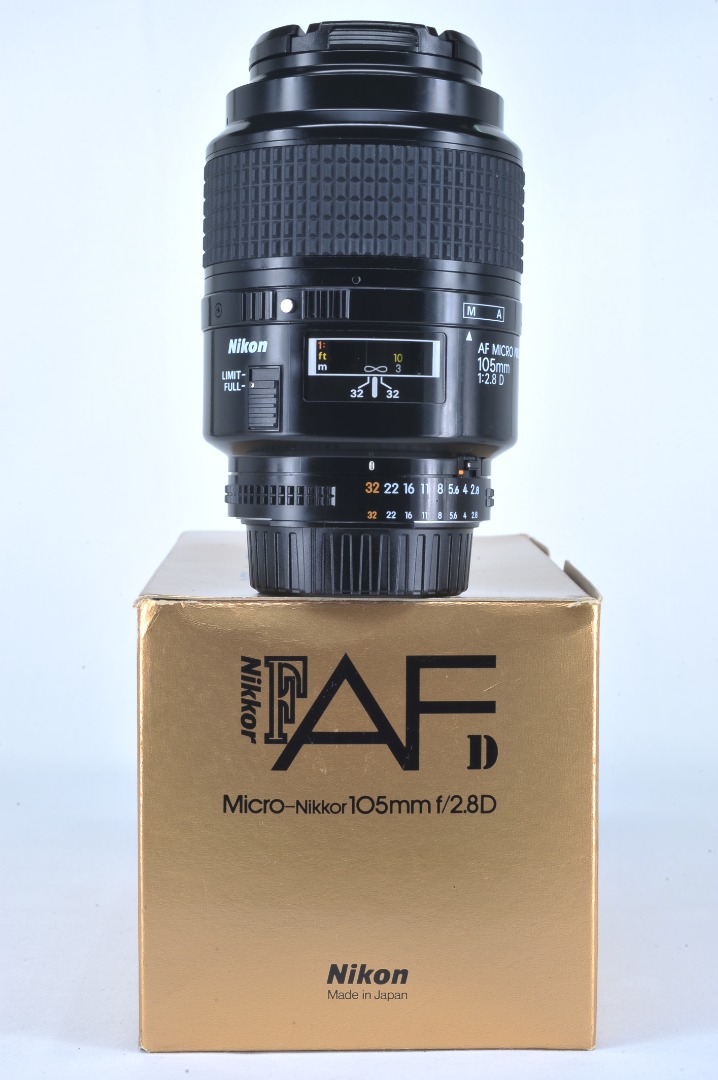 NIKON AFD 105mm F:2.8 Ais MICRO LENS with BOX "LIKE NEW", Photography ...