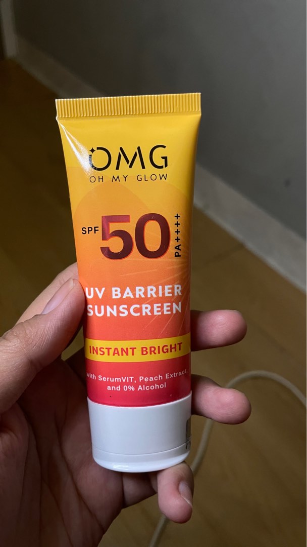 OMG Sunscreen SPF 50 PA++++, Kesehatan & Kecantikan, Kulit, Sabun ...