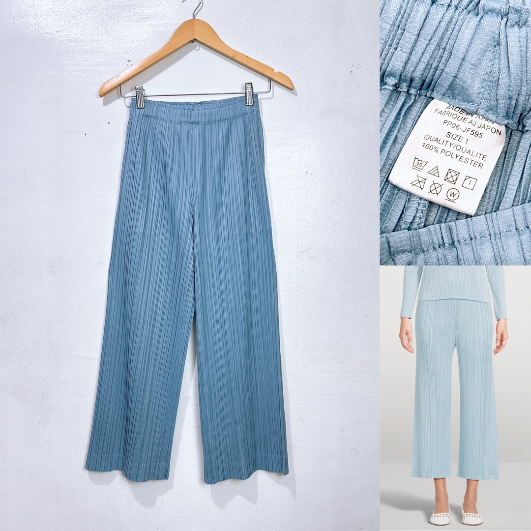 Pleat please made in japan pleated pants, Women's Fashion, Bottoms, Other Bottoms on Carousell