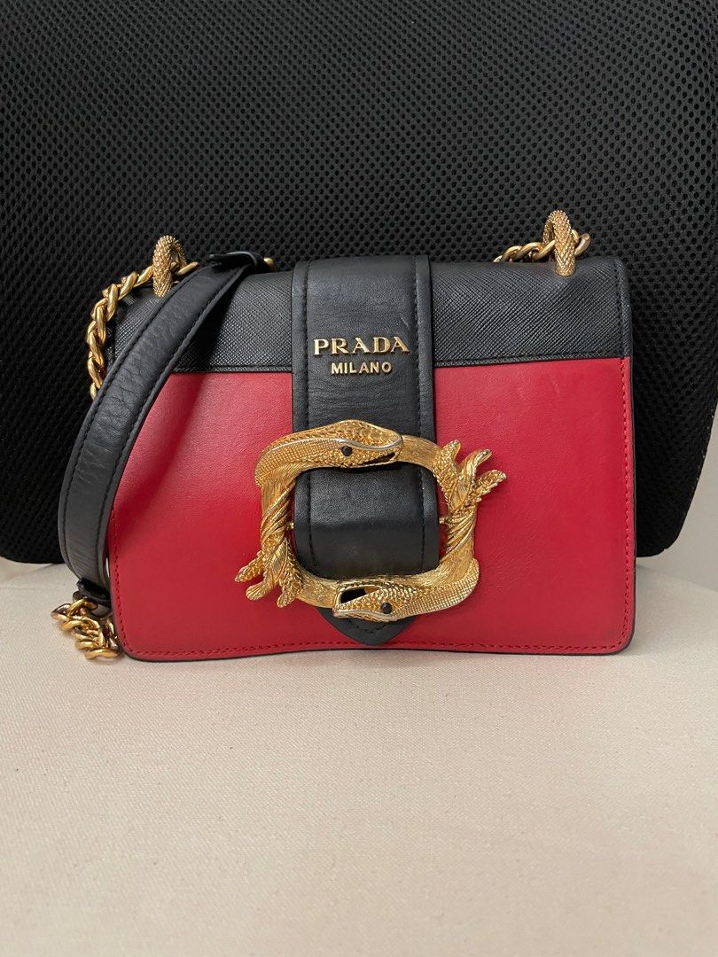 Prada chain bag, Women's Fashion, Bags & Wallets, Clutches on Carousell
