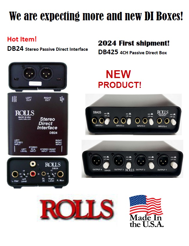 Rolls DB425 4 channel Passive Audio direct interface - 2024 NEW ...
