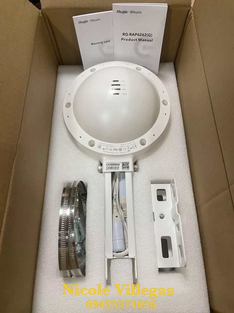 RUIJIE/REYEE (RG-RAP6262(G)) AX1800 Dual Band Outdoor Wi-Fi 6 Access ...