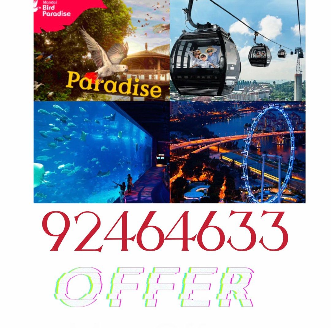 Uss / Bird Paradise / Sea aquarium / Cable car / Bird Paradise / Flyer ...