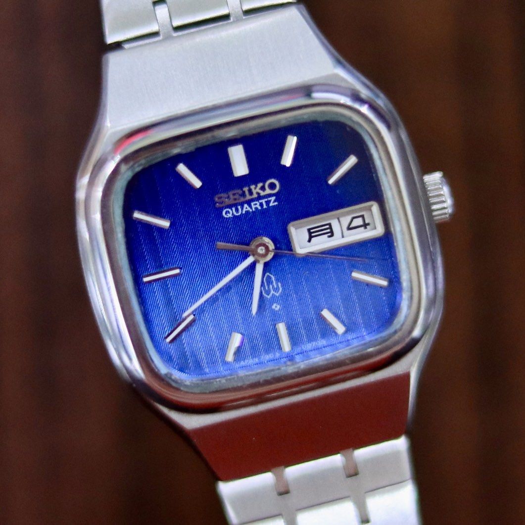 Seiko 7903 Light Blue JDM, Fesyen Wanita, Jam Tangan di Carousell