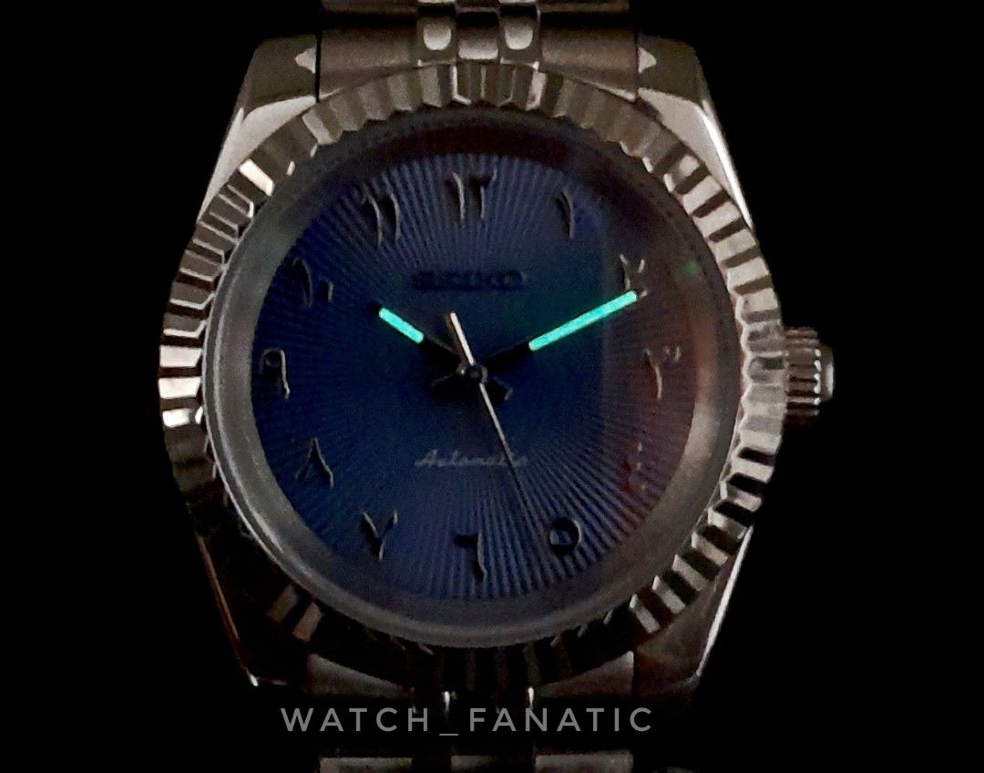 SEIKO [ ARABIC NUMERALS BLUE MOD] 39MM/36MM,JAPANESE NH35 MOVEMENT ...