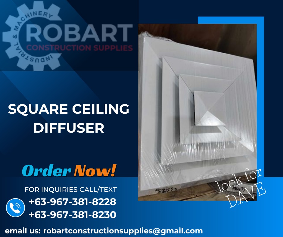 SQUARE CEILING DIFFUSER, Commercial & Industrial, Construction Tools ...