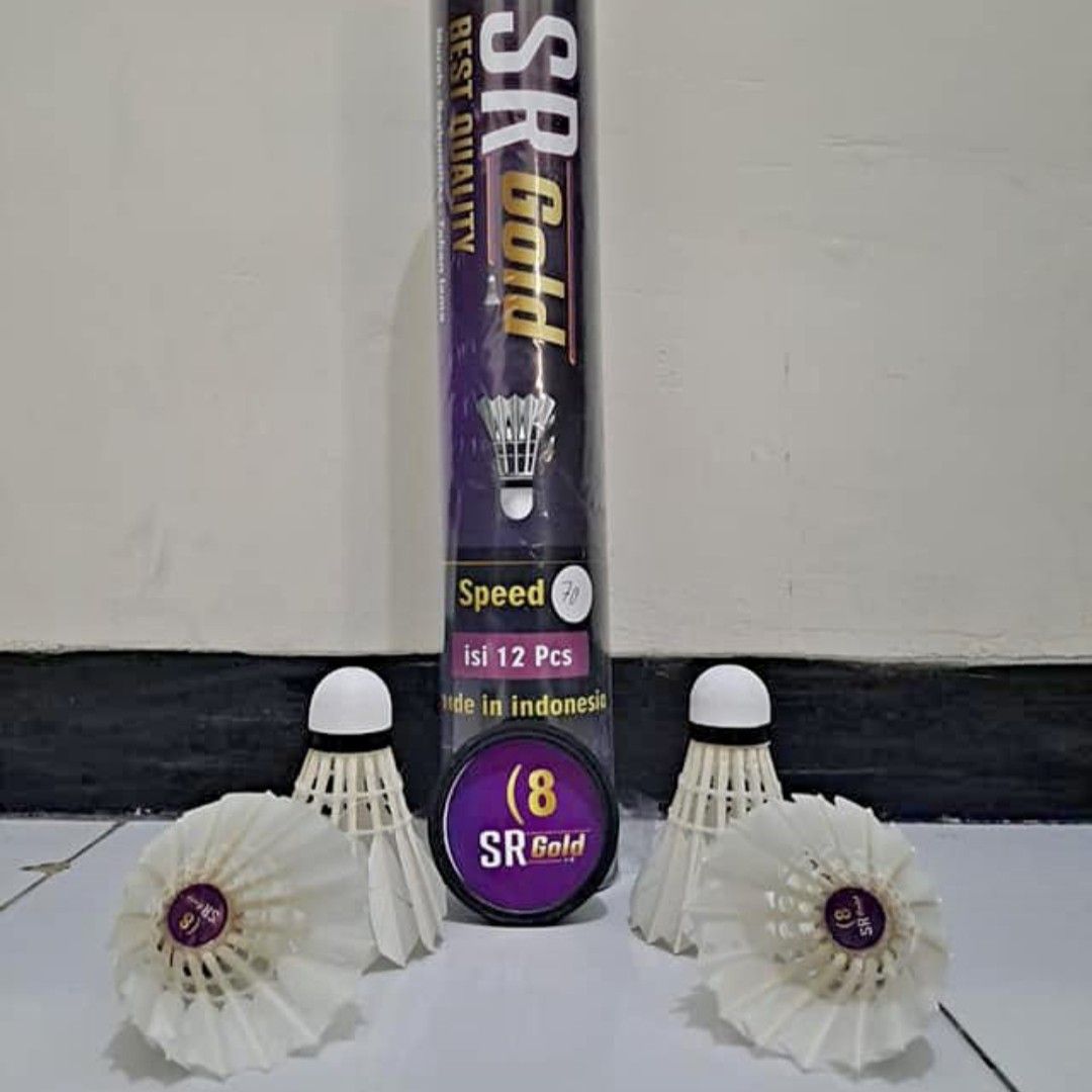 SR SHUTTLECOCK GOLD BADMINTON KOK BULUTANGKIS COCK RAKET, Olah Raga ...