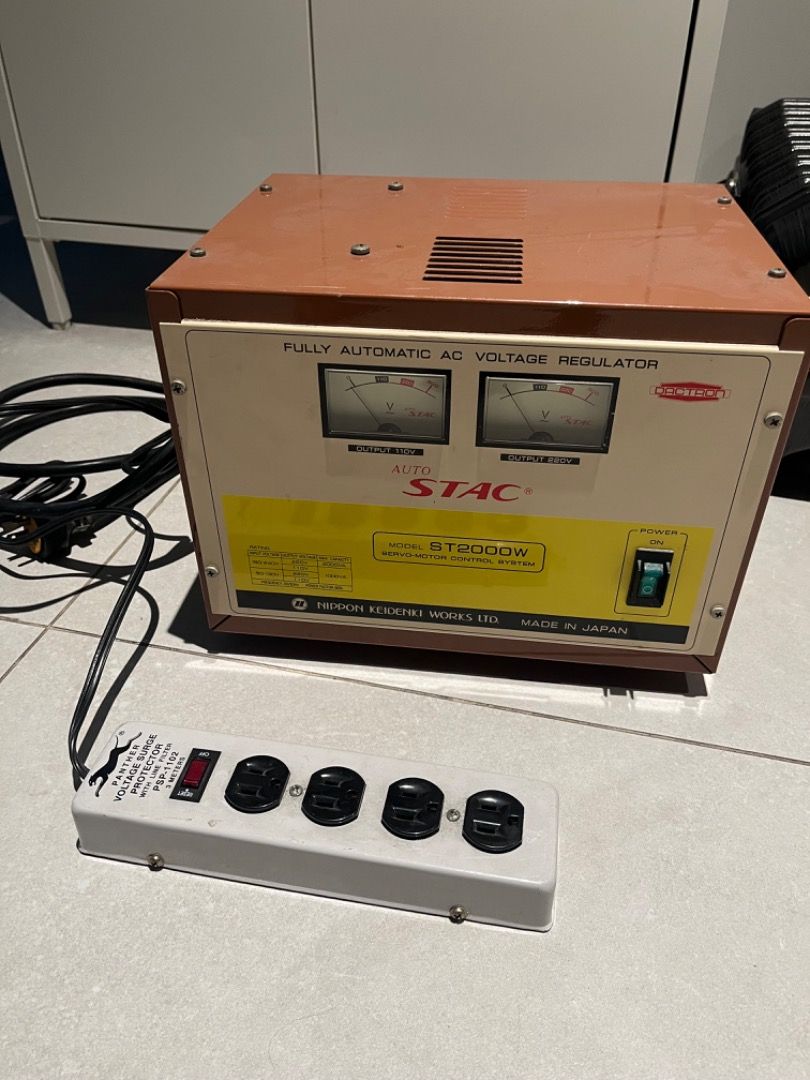 STAC Transformer and Voltage Regulator 2000w, TV & Home Appliances, Other Home Appliances on ...