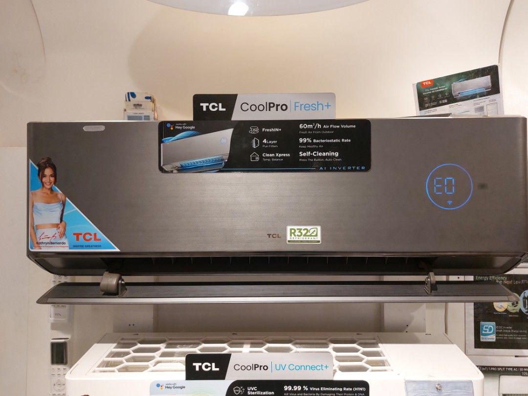 TCL INVERTER BEI SERIES COOL PRO / OBSIDIAN+ SPLIT TYPE INVERTER, TV ...