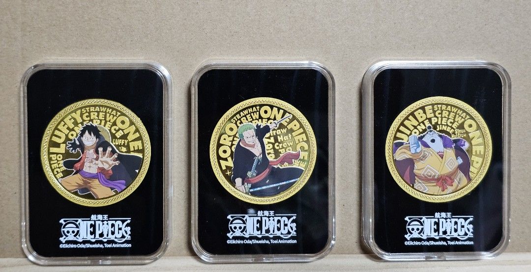 [Toei] One Piece 25th Anniversary Gold Coin Collection, Hobbies & Toys ...
