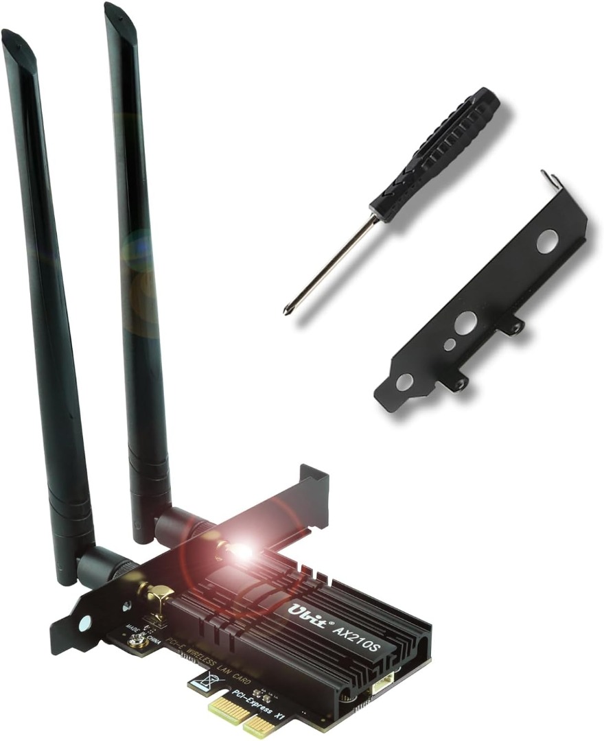 Ubit WiFi AX S PCIe WLAN Card Max Mbps With BT AX Tri Band Wireless