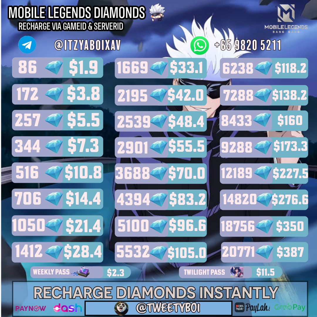 [UPCOMING EXORCIST EVENT 🔥 ] Top Up Cheapest Mobile Legends Diamonds 💎 ...