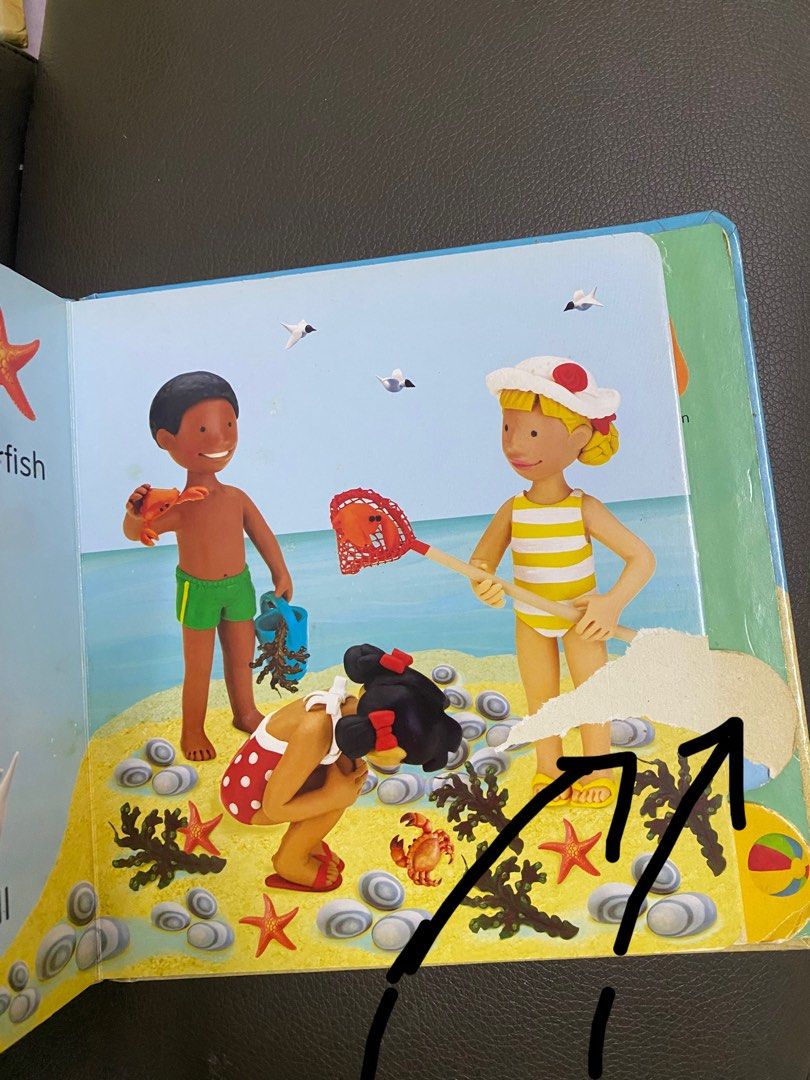 Usborne look and say Beach hardbook, Hobbies & Toys, Books & Magazines ...