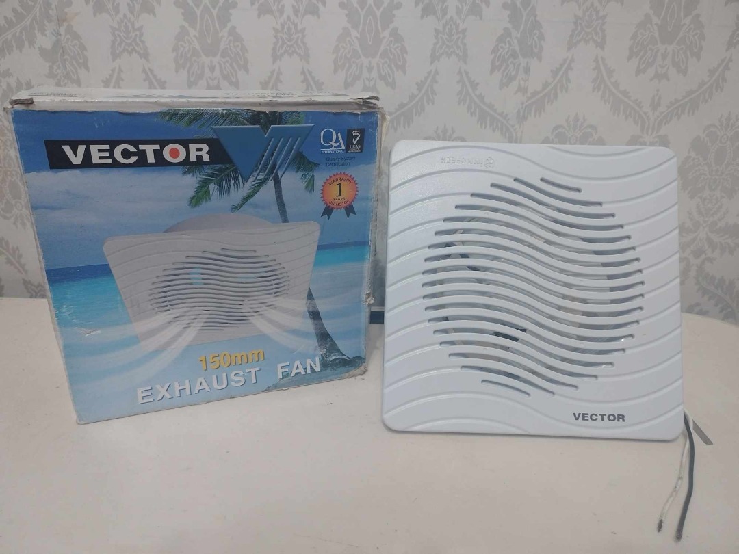 VECTOR, Exhaust Fan, 150mm, Furniture & Home Living, Lighting & Fans ...