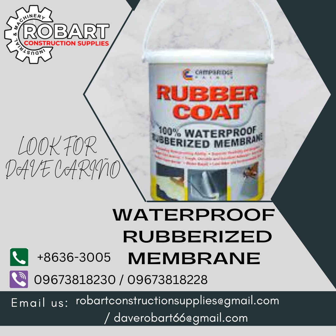 WATERPROOF RUBBERIZED MEMBRANE, Commercial & Industrial, Construction ...