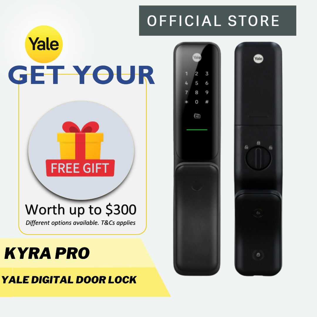 Yale KYRA Pro Push Pull Digital Door lock (COMES WITH FREE GIFT)(SKU ...