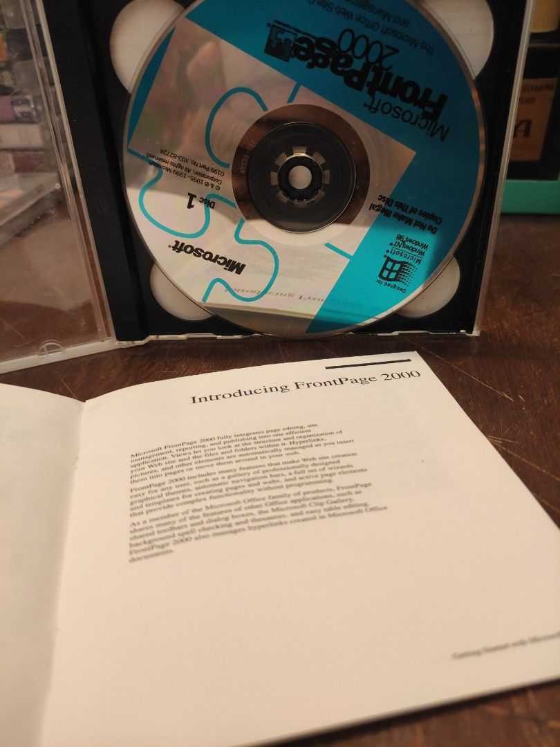 (2000) Y2K Vintage Microsoft Front Page Web Site Creation With Product ...