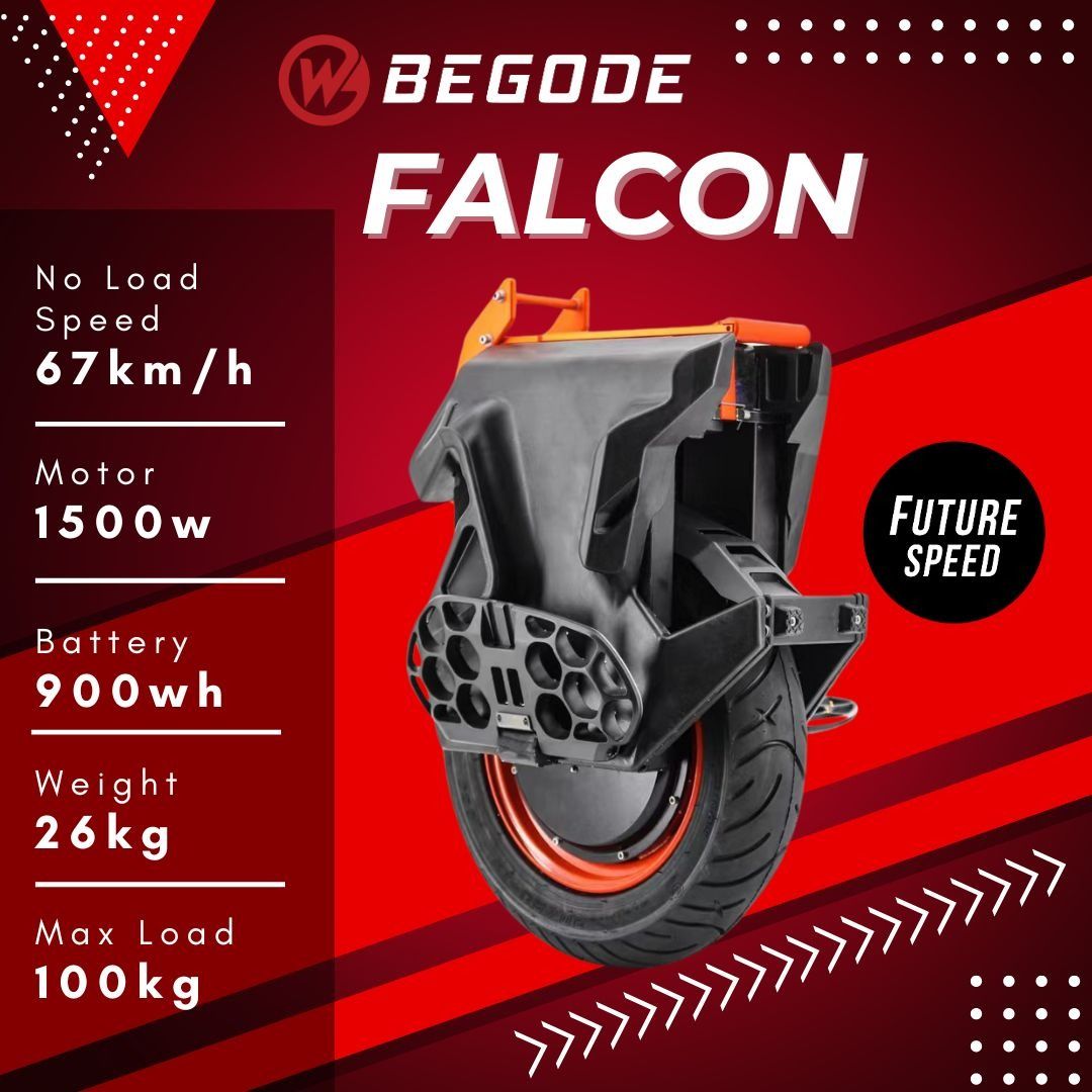 [2024 NEW] Begode FALCON (1500w,900wh,67km/h), self balancing electric ...