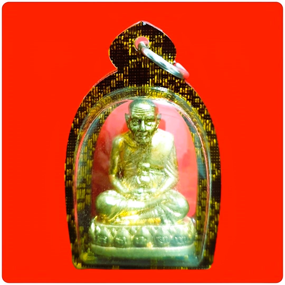 LP Thuad Roop Lor/LP Thuat Thai Amulet with Takrut & Jivon, LP Chan Hom ...