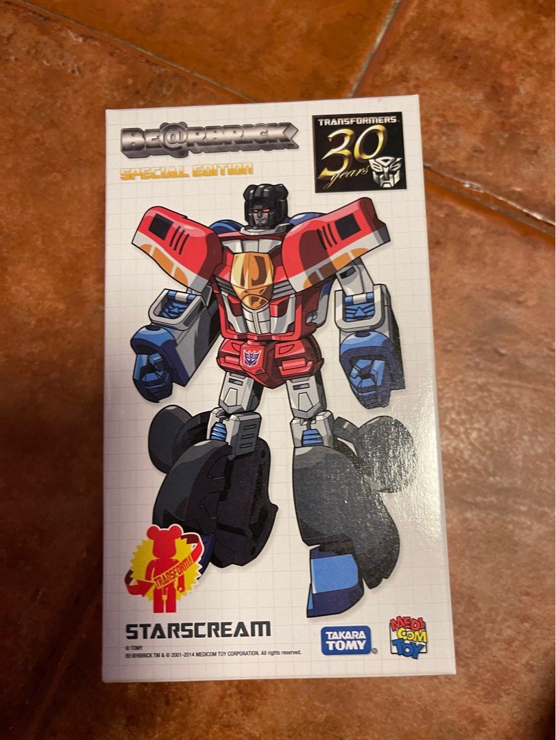 全新 星星叫 Starscream MEDICOM BearBrick x Transformers 200% 變形金剛 熊仔 Star ...