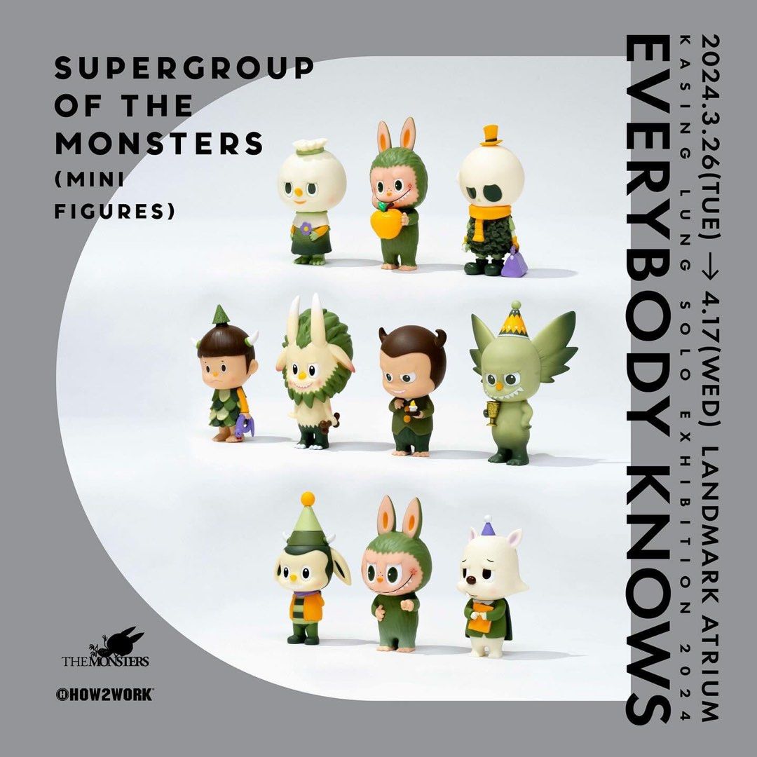 [收集] LABUBU X How2work Super group of the monsters mini figures series, 興趣及遊戲, 玩具 & 遊戲類 - Carousell