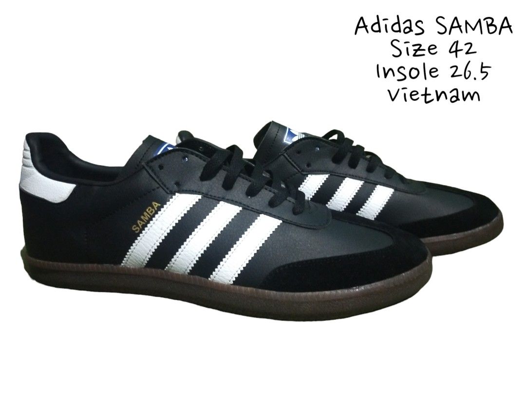 ADIDAS SAMBA OG BALCK MEN'S SHOES| SEPATU SNEAKERS PRIA, Fesyen Pria ...