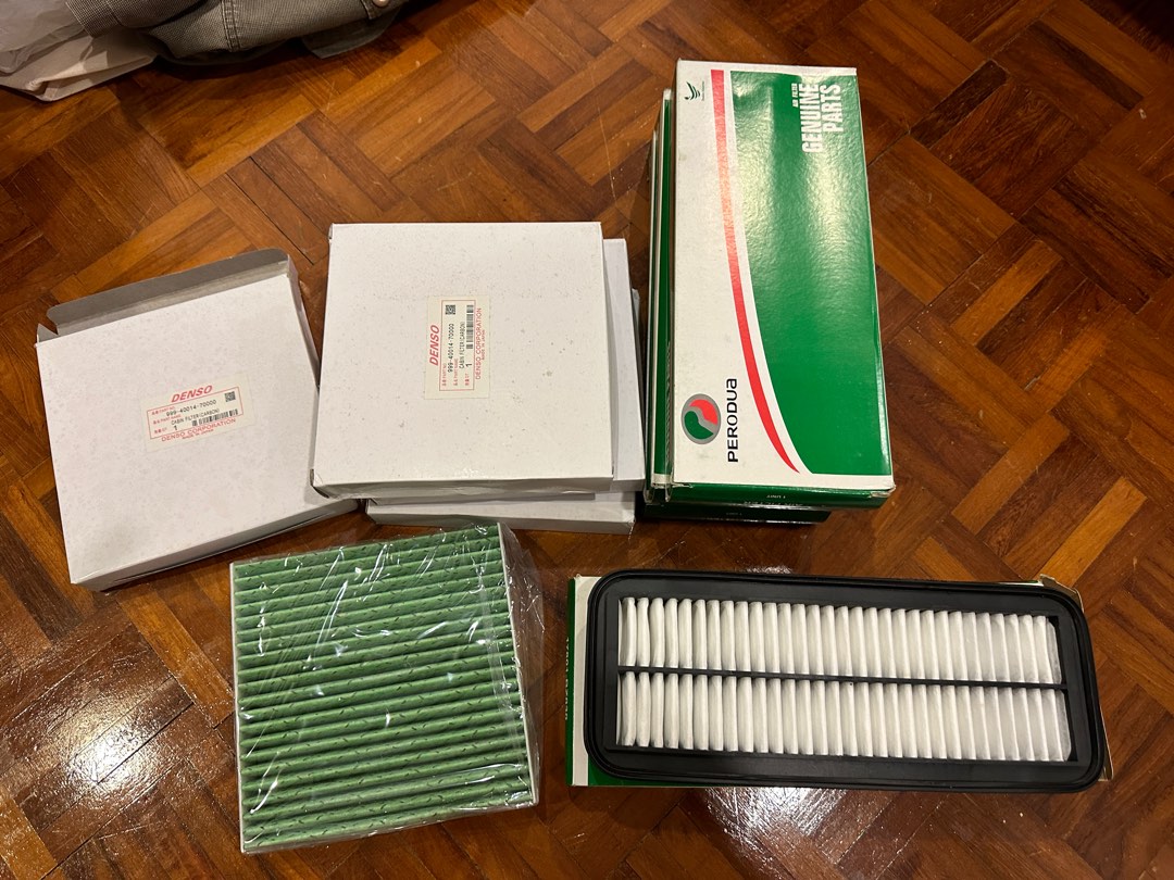 Perodua Alza 2009-2018 OEM Air filter & air cord filter set of 8 pc ...