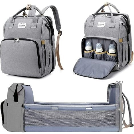 Baby Diaper Backpack (FOLDABLE with BASSINET), Babies & Kids, Going Out ...