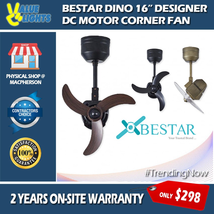 Bestar Dino 16 Inch DC Motor Corner Fan Designer on Carousell