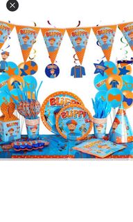 [Ready Stock] Blippi (Design 1)Happy Birthday banner backdrop ...