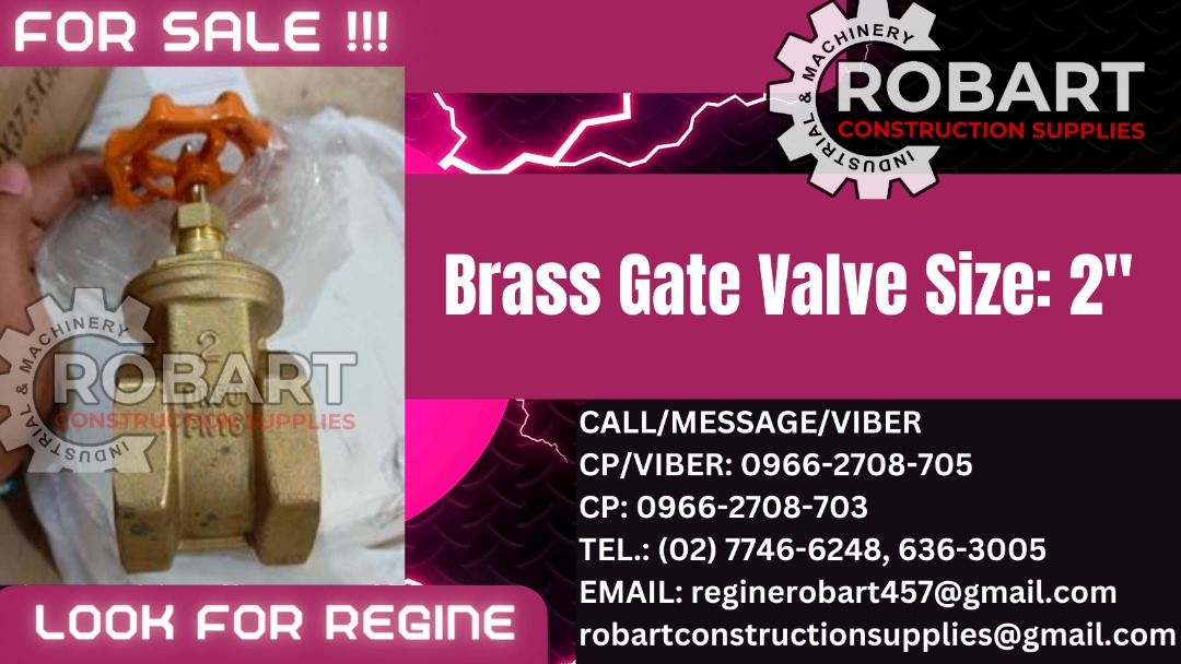 Brass Gate Valve Size: 2", Commercial & Industrial, Construction Tools ...