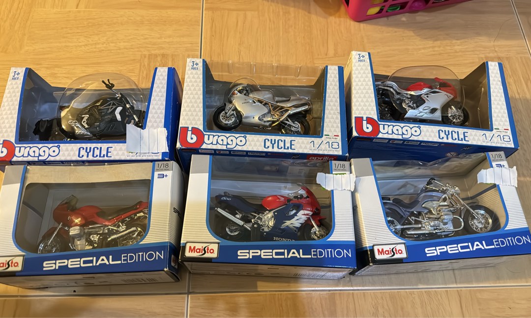 Bburago Maisto Motorcycle 1/18 Special Edition cycle die cast model ...