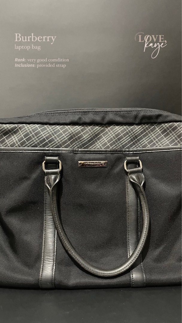 Burberry Laptop Bag, Luxury, Bags & Wallets on Carousell