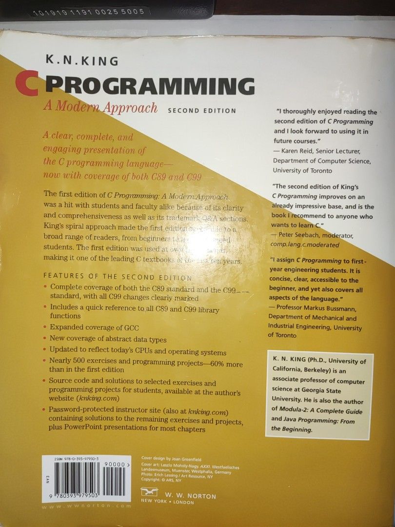 C Programming A Modern Approach Second Edition Book, Hobbies & Toys ...
