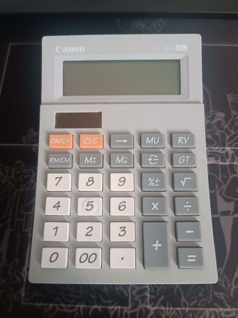 Canon Calculator AS-120V, Computers & Tech, Office & Business ...