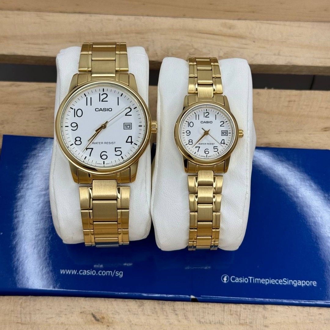 Casio gold couple, Women's Fashion, Watches & Accessories, Watches on ...